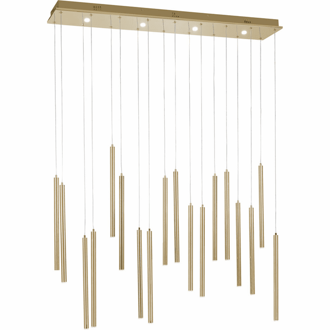 Bethel International TR19 Contemporary Gold LED Multi Pendant Lamp ...