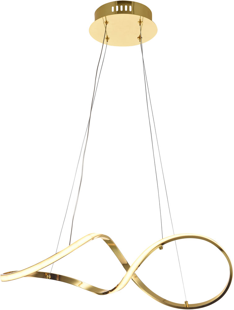 Bethel International TR24 Modern Gold LED Lighting Pendant - BET-TR24