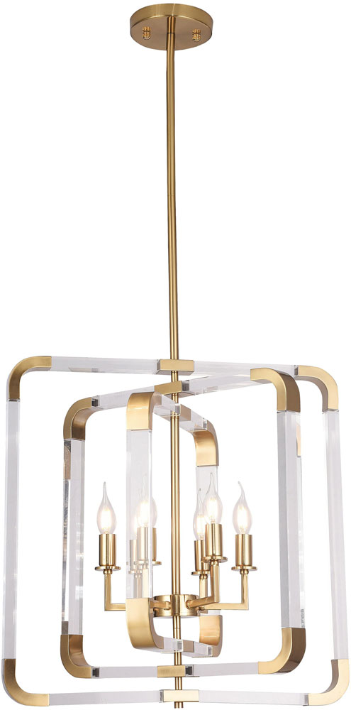 Bethel International ZL24C23CO Modern Copper Drop Lighting Fixture ...