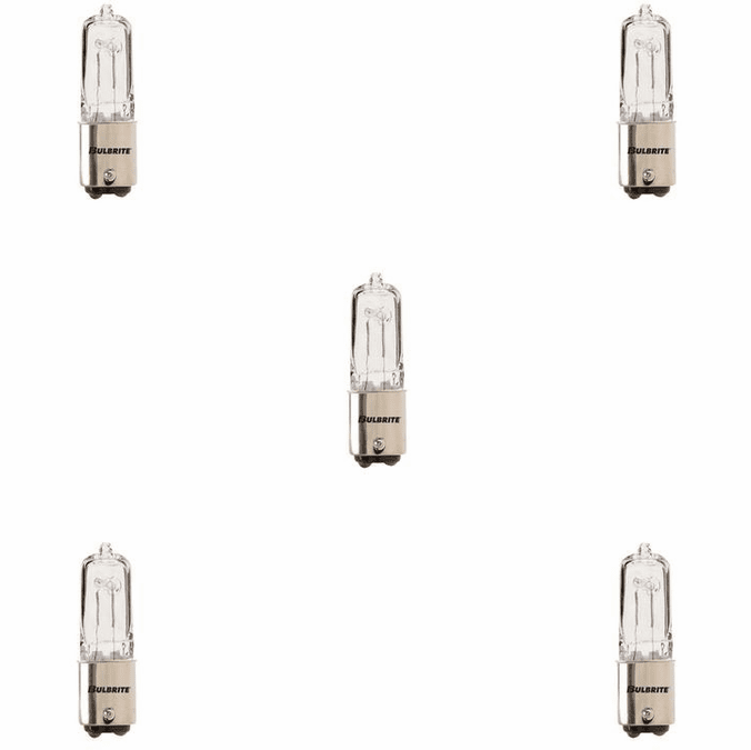 Bulbrite 860812 Contemporary Halogen 75W T4 JD (pack of 5) Light Bulbs ...