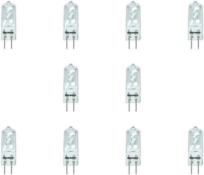 Bulbrite 860820 Modern Halogen 35W JCD G6.35 (pack of 10) Light Bulbs ...