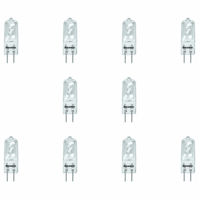 Bulbrite 860820 Modern Halogen 35W JCD G6.35 (pack of 10) Light Bulbs ...