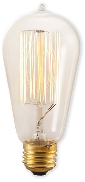 Bulbrite 861058 Nostalgic Thread Contemporary 40W E26 120V-4P Bulbs ...