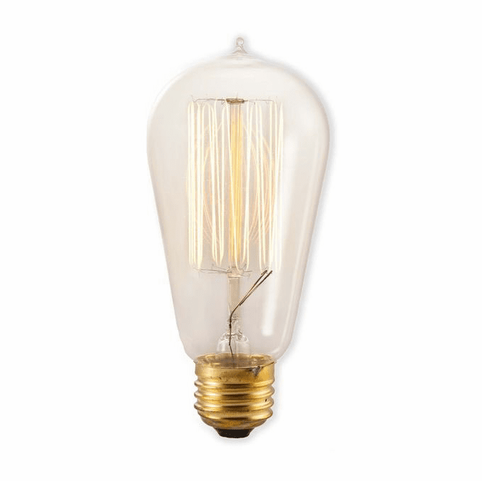 Bulbrite 861058 Nostalgic Thread Contemporary 40W E26 120V-4P Bulbs ...