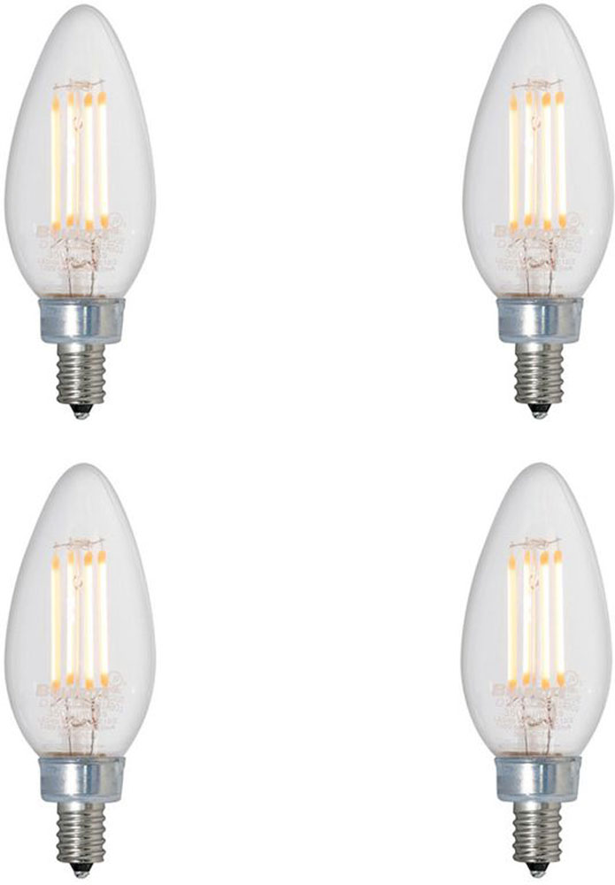 Bulbrite 861419 LED 4W 3000K Filament E12 JA8 (pack of 4) Light Bulbs - BUL-861419
