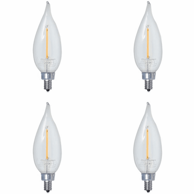Bulbrite 861420 Modern LED 3000K Filament E12 (pack of 4) Light Bulbs - BUL-861420