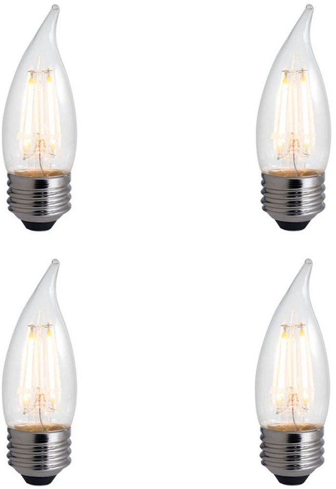 Bulbrite 861430 Contemporary LED 2700K Filament E26 (pack of 4) Light Bulbs - BUL-861430