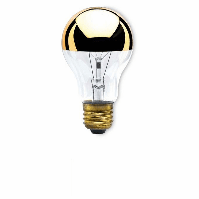 Bulbrite 862025 Modern 60W Half Mirror (pack of 6) Bulbs - BUL-862025