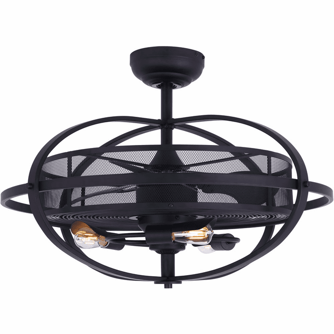 Canarm CF24CYR3BK Cyra Modern Black 24" Ceiling Fan - CAN-CF24CYR3BK