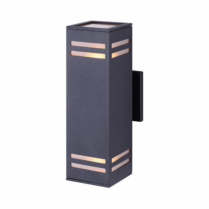 Canarm IOL308BK Tay Modern Black Outdoor Wall Light Fixture - CAN-IOL308BK