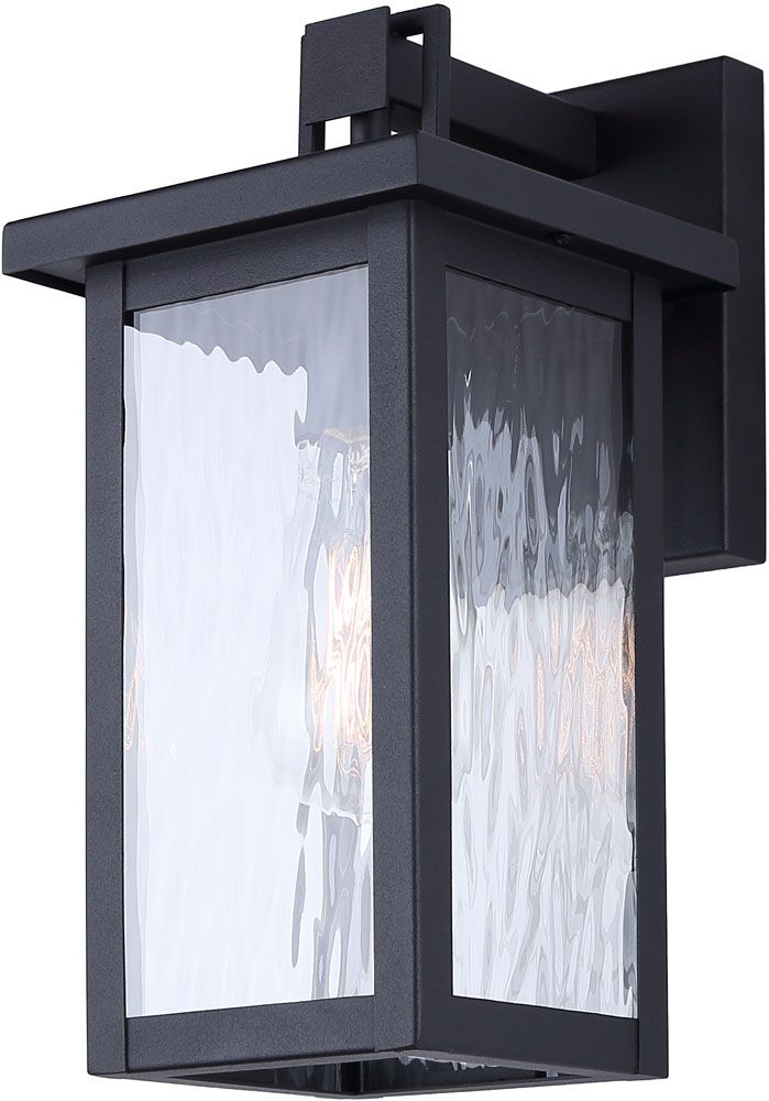 Canarm IOL703BK Shana Contemporary Black Outdoor Lighting Wall Sconce ...