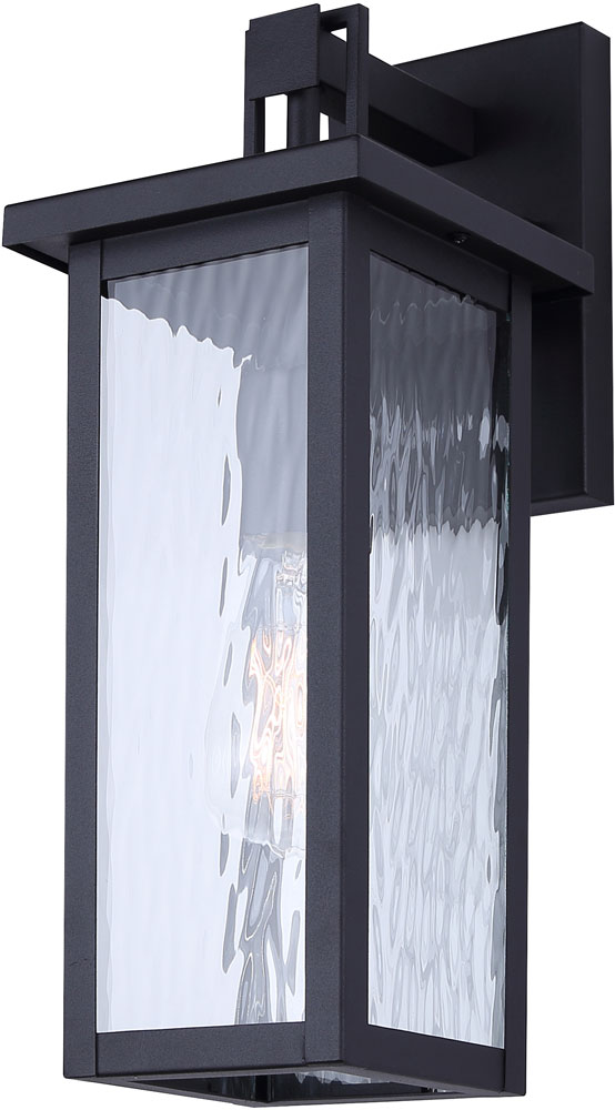 Canarm IOL704BK Shana Modern Black Exterior Lighting Sconce - CAN-IOL704BK