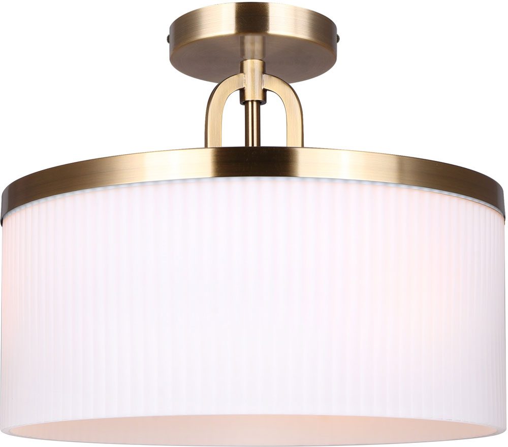 Canarm IPL1165A03GD14 Kinslea Contemporary Gold Drum Hanging Pendant ...