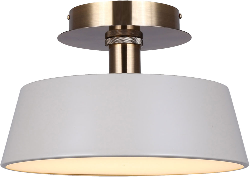 Canarm LFM263A13GYG Jessa Contemporary Gold / Grey LED Flush Mount ...