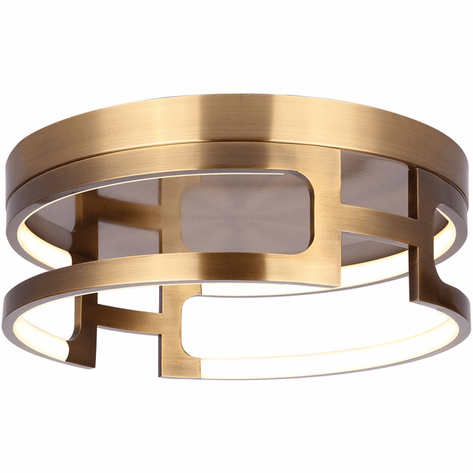 Canarm LFM278A15PGD Bettony Contemporary Gold LED Overhead Lighting ...