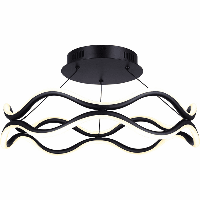 Canarm LSF280A17BK Castra Contemporary Black LED Overhead Lighting ...