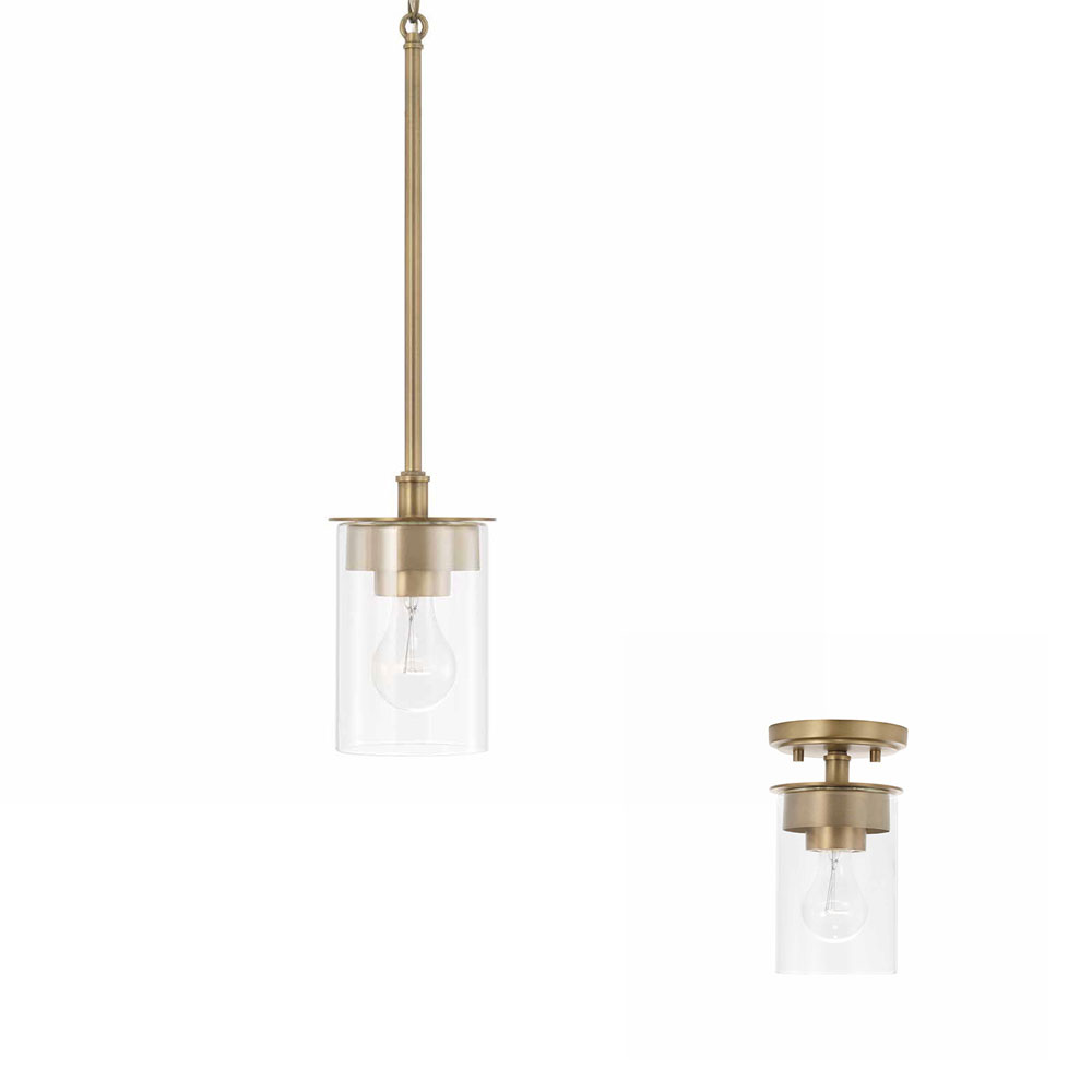 Capital Lighting 246811AD-532 Mason Contemporary Aged Brass 3-Light ...