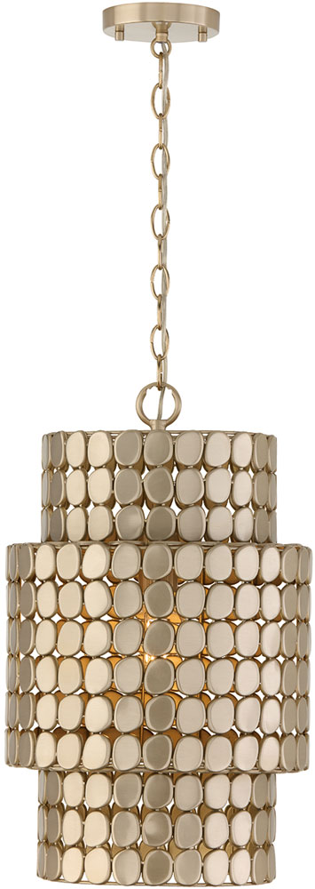 Capital Lighting 354111HB Eliana Contemporary Champagne Brass Foyer ...