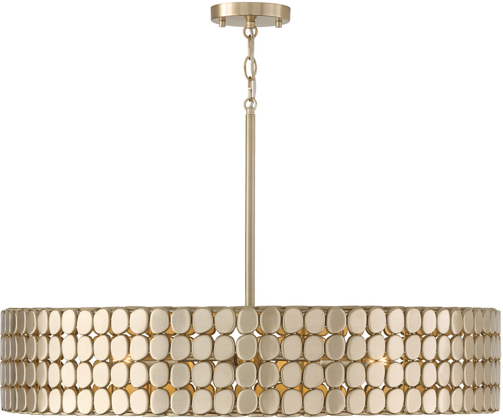 Capital Lighting 454141HB Eliana Modern Champagne Brass Drum Hanging ...