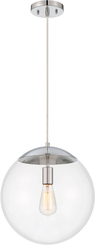 Craftmade 56893-CH Gaze Contemporary Chrome 14" Hanging Light Fixture ...