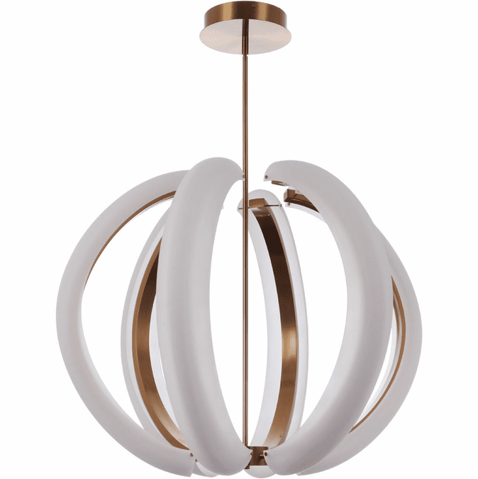 Craftmade 58891-SB-LED Unwind Contemporary Satin Brass LED 33.5 ...