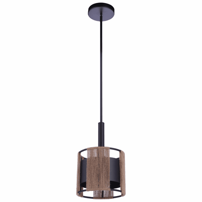 Craftmade 59091-FB Kensey Contemporary Flat Black Mini Drum Lighting ...