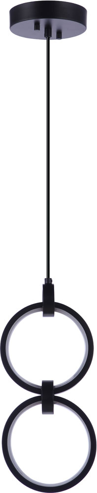 Craftmade 59392-FB-LED Context Contemporary Flat Black LED Mini Drop ...