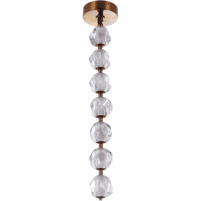 Craftmade 59491-SB-LED Jackie Modern Satin Brass LED Mini Hanging ...