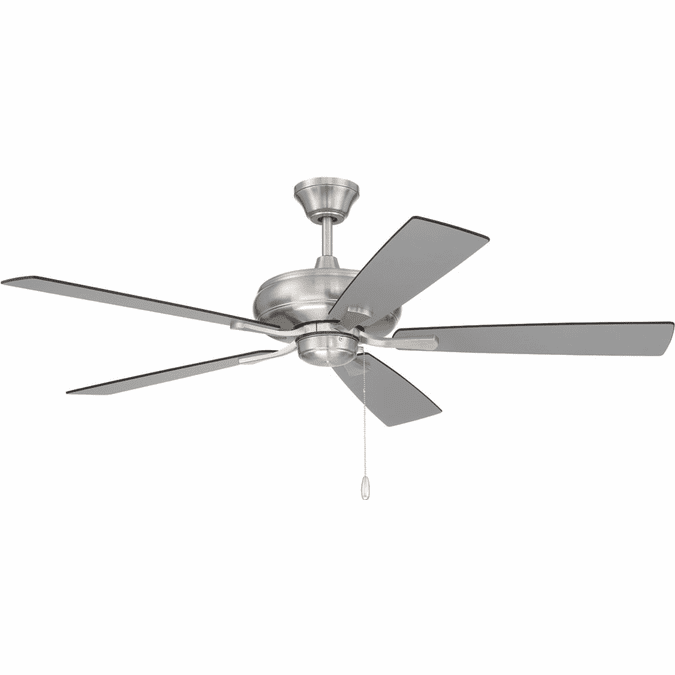 Craftmade ECF52BNK5-BNGW Eos Contemporary Brushed Polished Nickel 52 ...