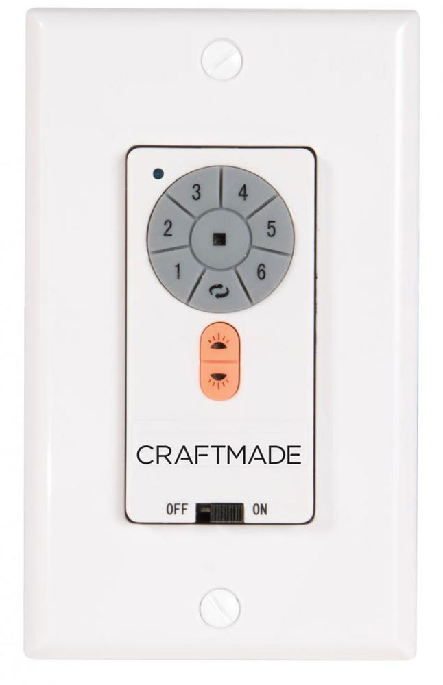 Craftmade IDC2-WALL Flat Black 6-Speed Wall Control - CFT-IDC2-WALL