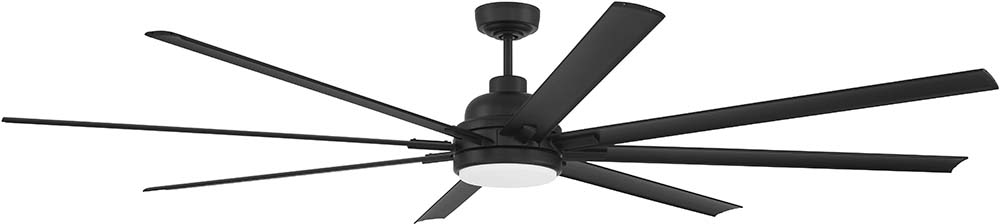 Craftmade RSH84FB8 Rush Modern Flat Black LED 84" Ceiling Fan - CFT ...