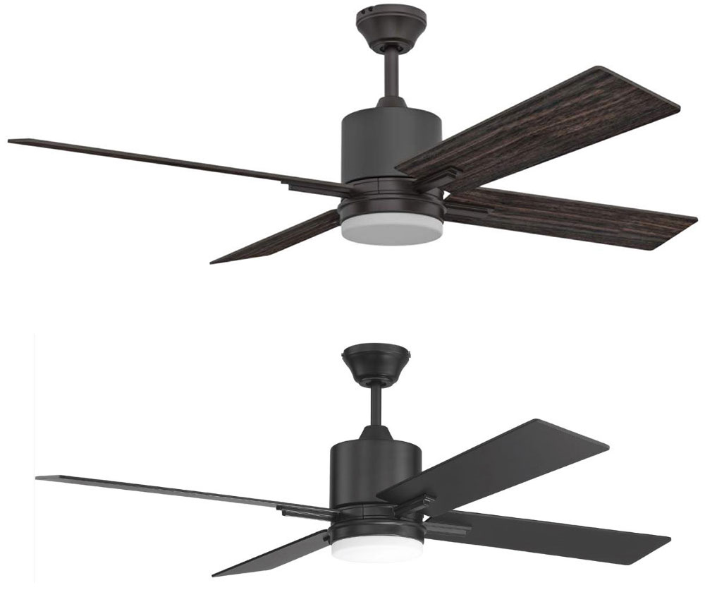 Craftmade TEA52FB4 Teana Modern Flat Black LED 52" Ceiling Fan - CFT ...
