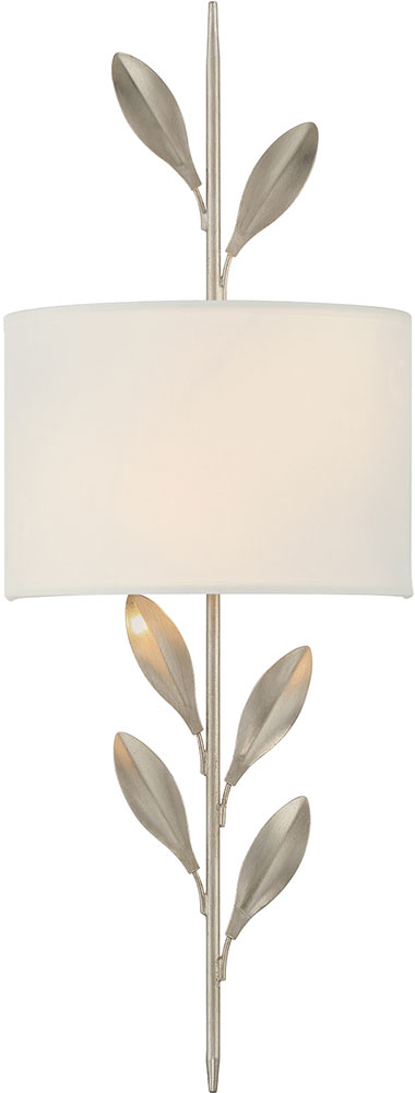 Crystorama 501-SA Broche Contemporary Antique Silver Wall Sconce - CRY-501-SA