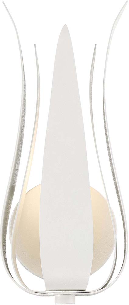 Crystorama 511-MT Broche Modern Matte White Wall Lamp - CRY-511-MT