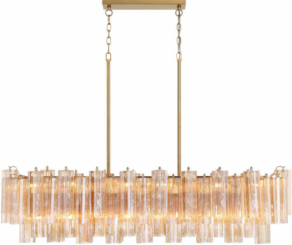 Crystorama ADD-317-AG-AM Addis Aged Brass Island Light Fixture - CRY ...