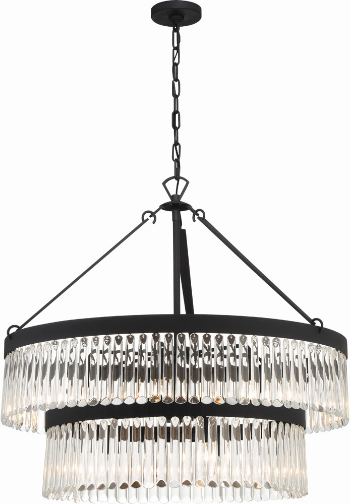 Crystorama EMO-5408-BF Emory Black Forged Drop Lighting Fixture - CRY ...
