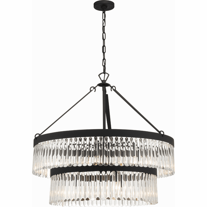 Crystorama EMO-5408-BF Emory Black Forged Drop Lighting Fixture - CRY ...