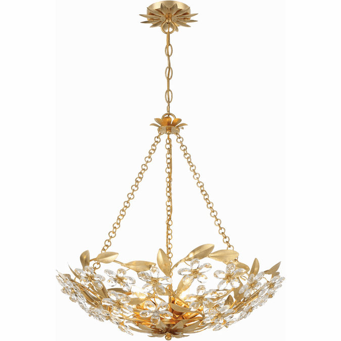Crystorama MSL-306-GA Marselle Antique Gold Pendant Light Fixture - CRY ...