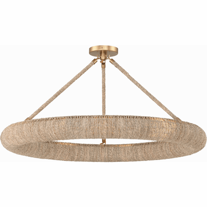 Crystorama OAK-7538-SG_CEILING Oakley Soft Gold LED Flush Lighting ...