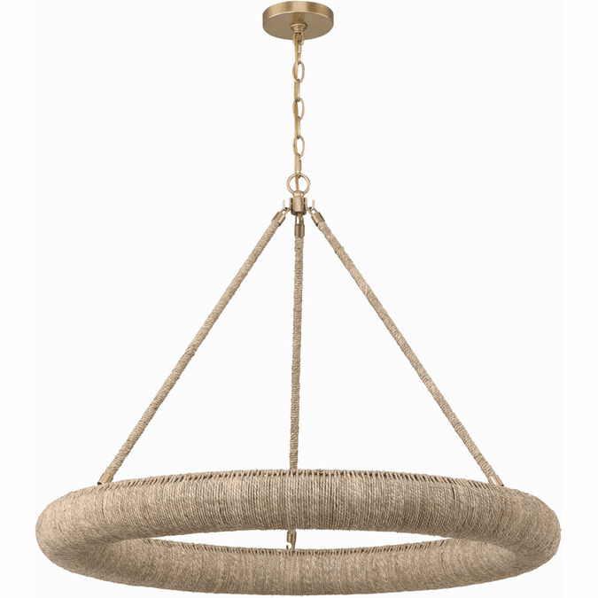 Crystorama OAK-7538-SG Oakley Soft Gold LED Ceiling Pendant Light - CRY ...