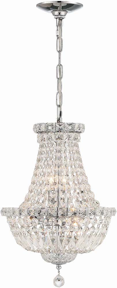 Crystorama ROS-A1006-CH-CL-MWP Roslyn Crystal Polished Chrome 12 ...