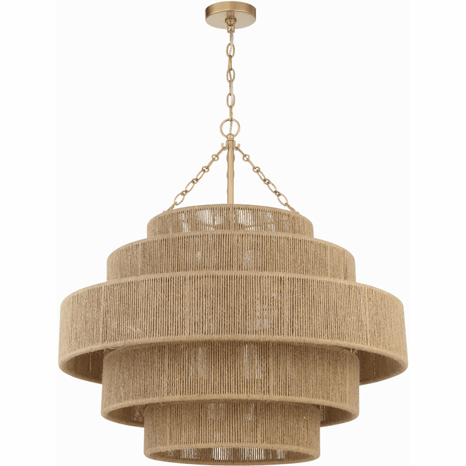 Crystorama SHY-10909-SG Shyla Soft Gold Hanging Light Fixture - CRY-SHY ...