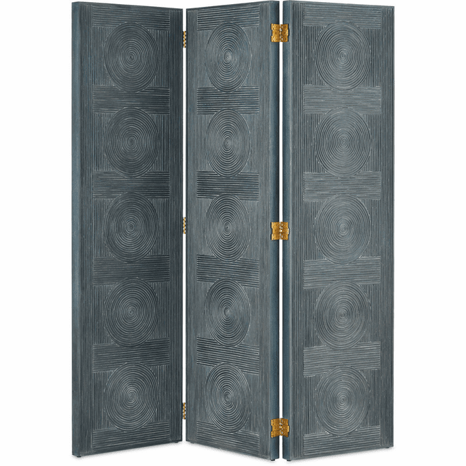 Currey & Company 1000-0152 Santos Modern Vintage Navy / Brass Vintage ...