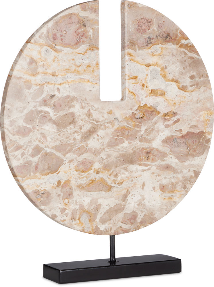 Currey & Company 1200-0773 Anu Contemporary Natural / Black Marble Disc ...