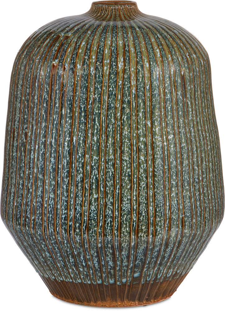 Currey & Company 1200-0825 Shoulder Modern Reactive Blue / Brown Large ...