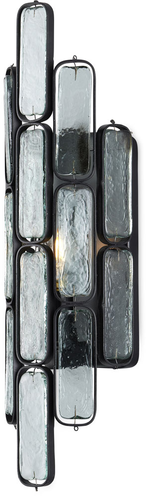 Currey & Company 5900-0053 Centurion Contemporary Clear / Satin Black ...