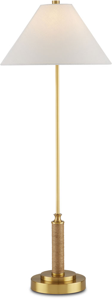 Currey & Company 6000-0874 Ippolito Modern Antique Brass / Natural ...