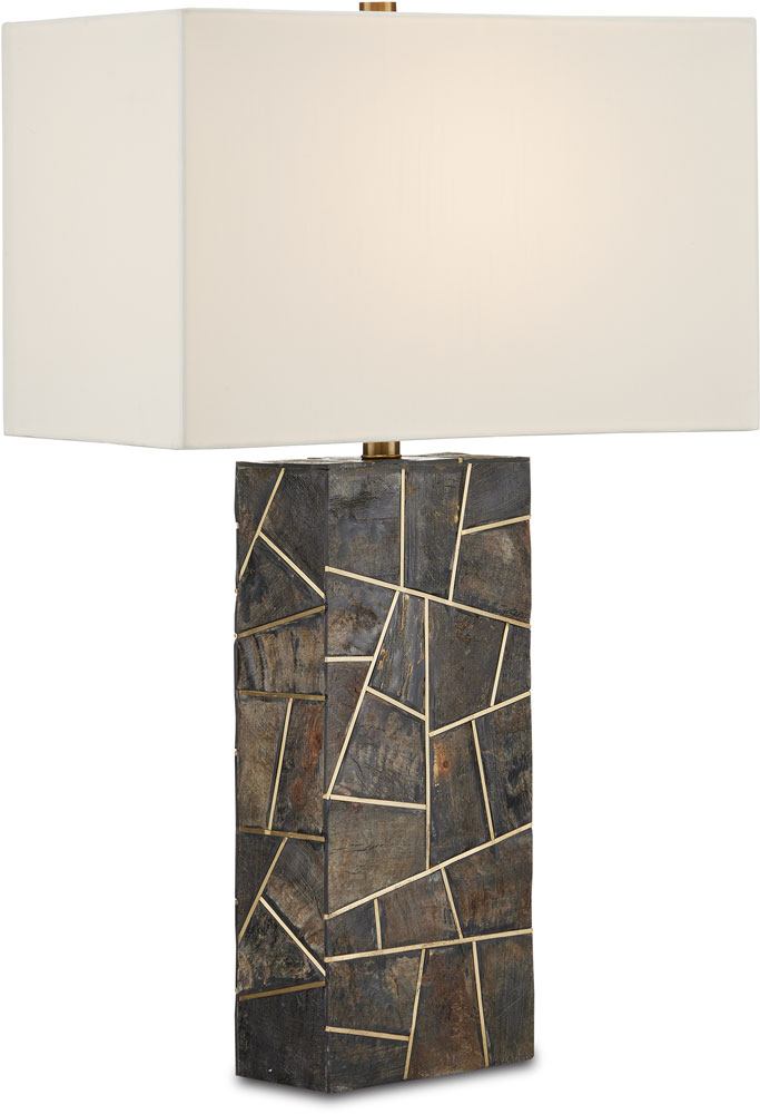 Currey & Company 6000-0879 Carina Modern Natural / Brass Table Lighting ...