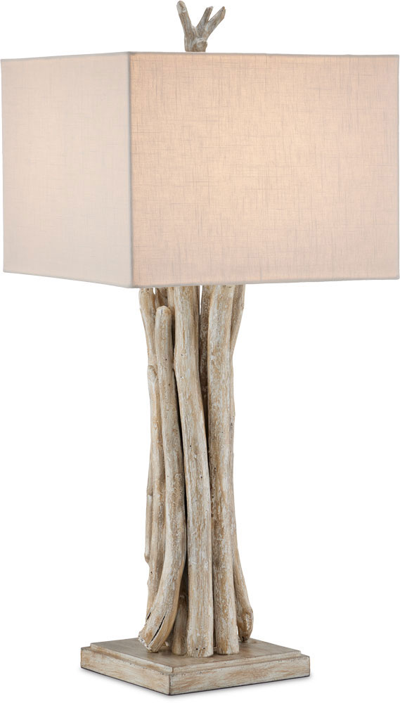 Currey & Company 6000-0919 Driftwood Contemporary Whitewashed Driftwood ...
