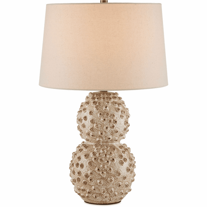 Currey & Company 6000-0921 Barnacle Modern Ivory / Brown Table Lighting ...